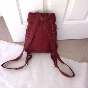 ameri | Bags | New Ameri Red Leather Purse Attractive Backpack | Poshmark